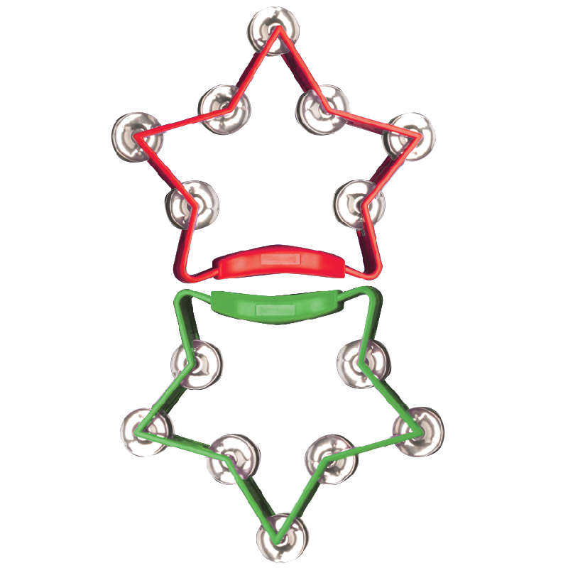 Mano Percussion Star-shaped Tambourine - Various Colours — Engadine Music
